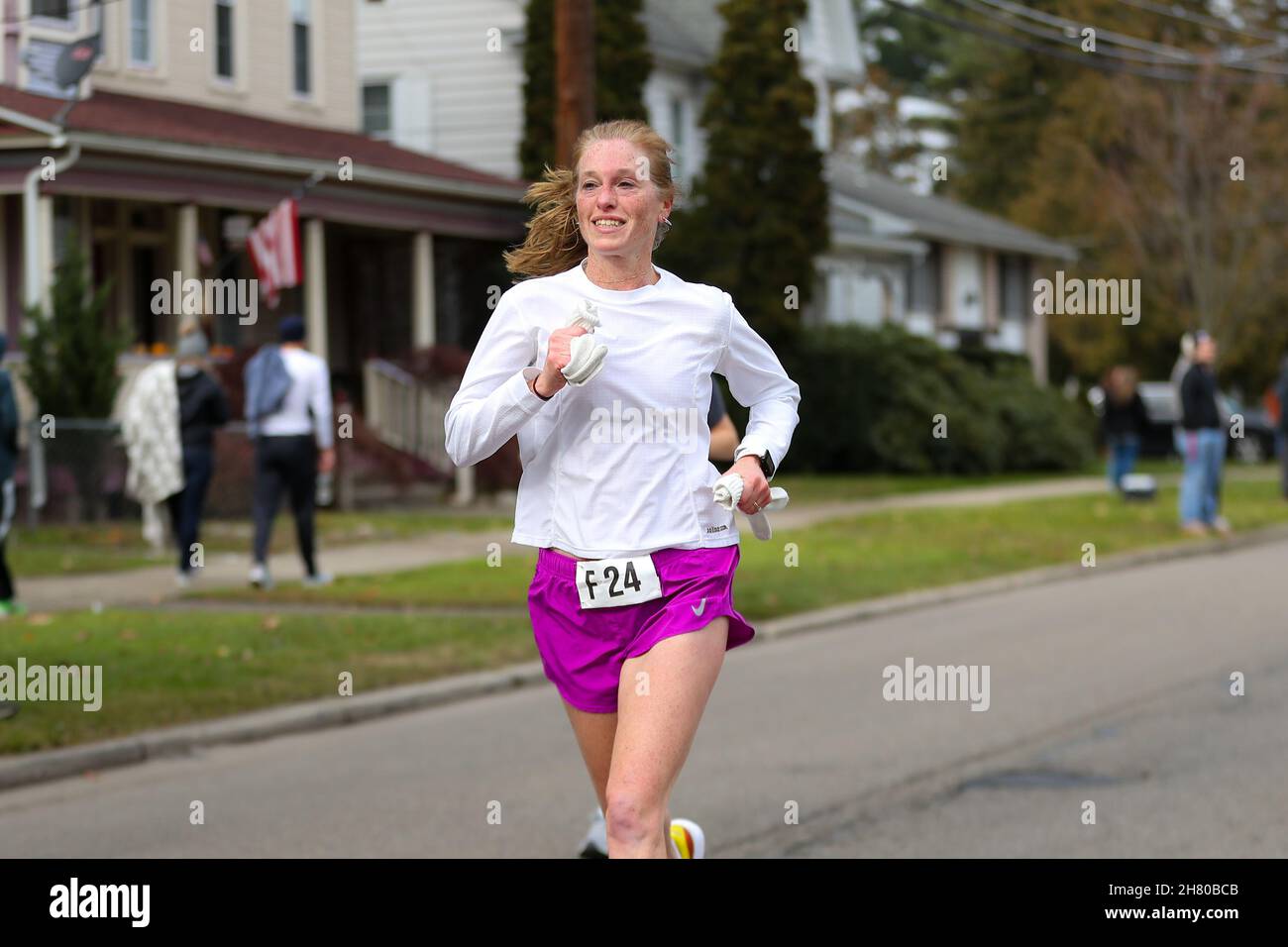 Berwick, United States. 25th Nov, 2021. Tina Bartholomew of Danville ...