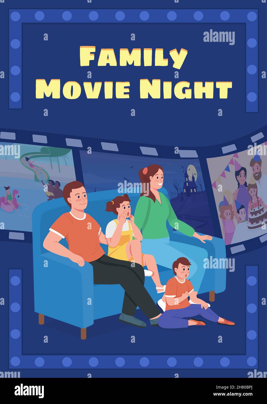 Family Movie Night Template Family Movie Night Image | Family Movie