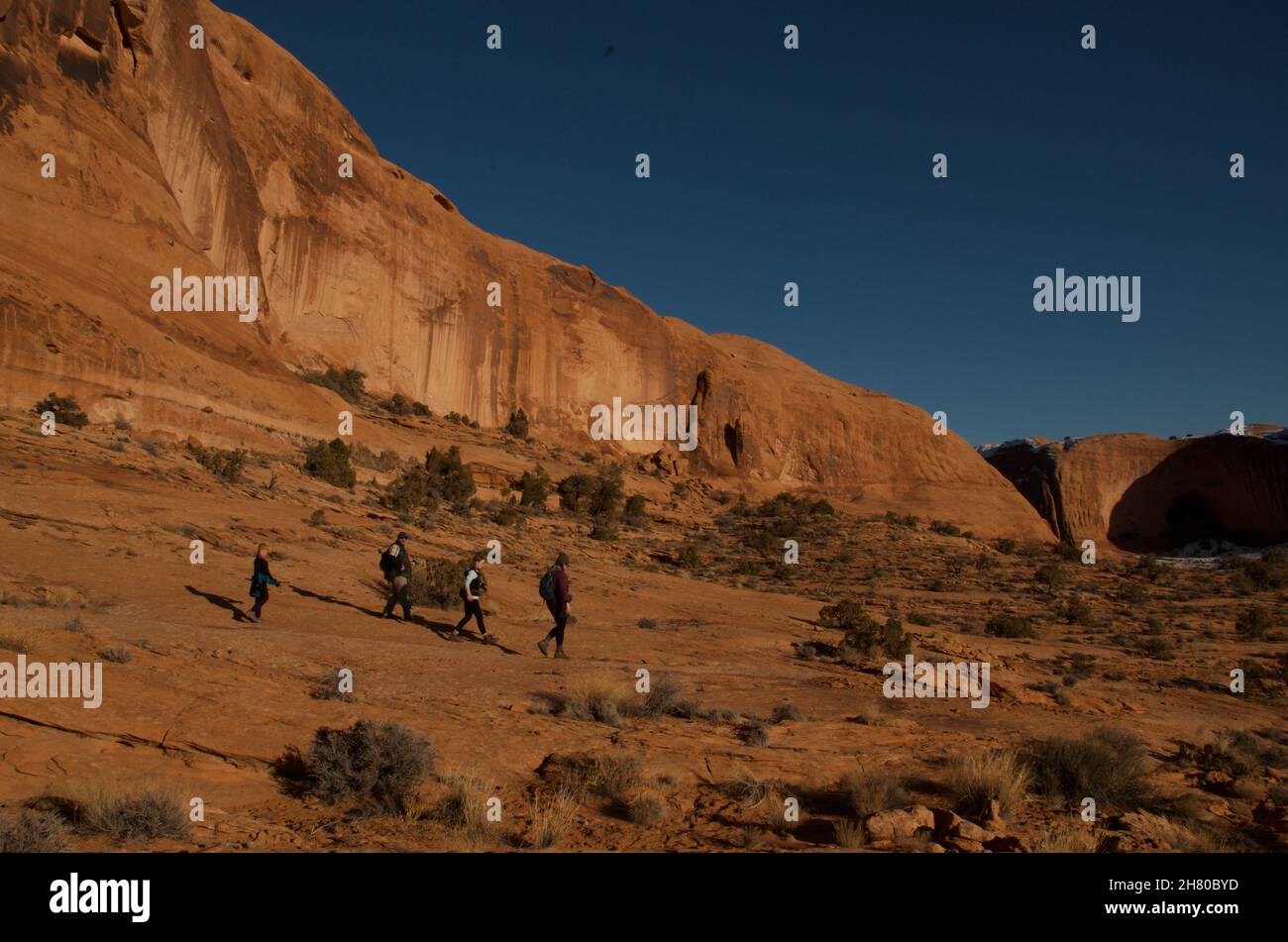 MOAB, UNITED STATES - Jan 09, 2021: A bright day at the Red Rocks in ...