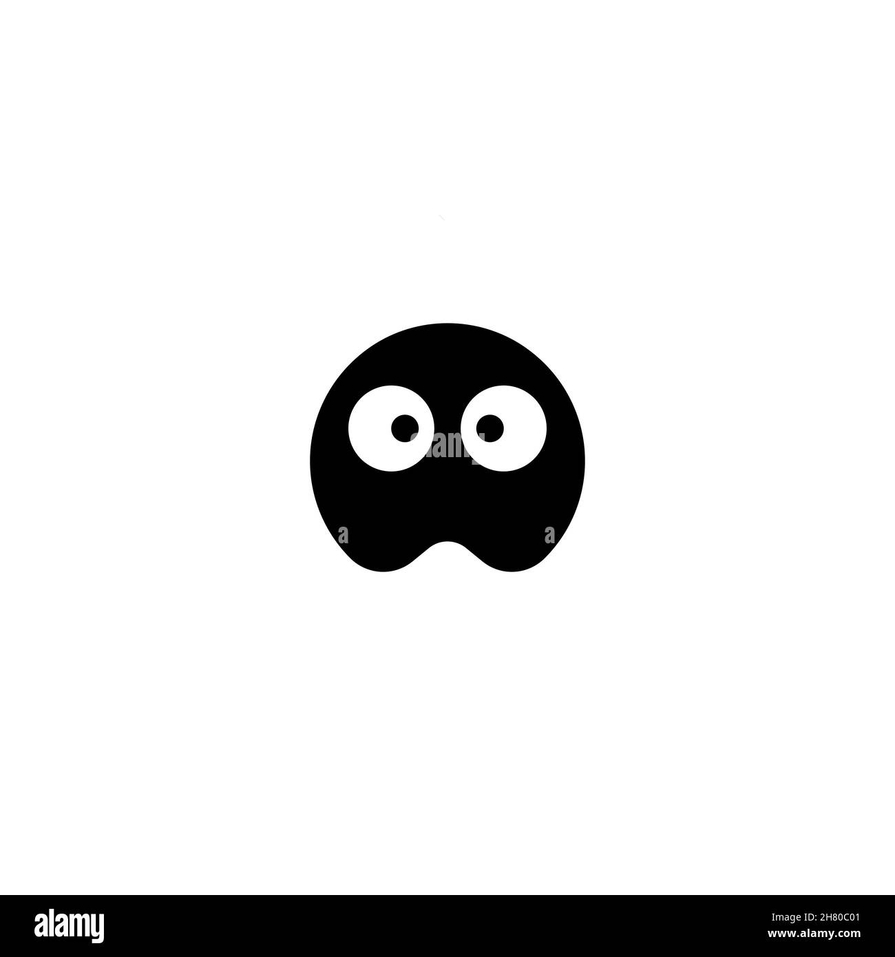 Computer line icon. Simple style artificial intelligence poster ...