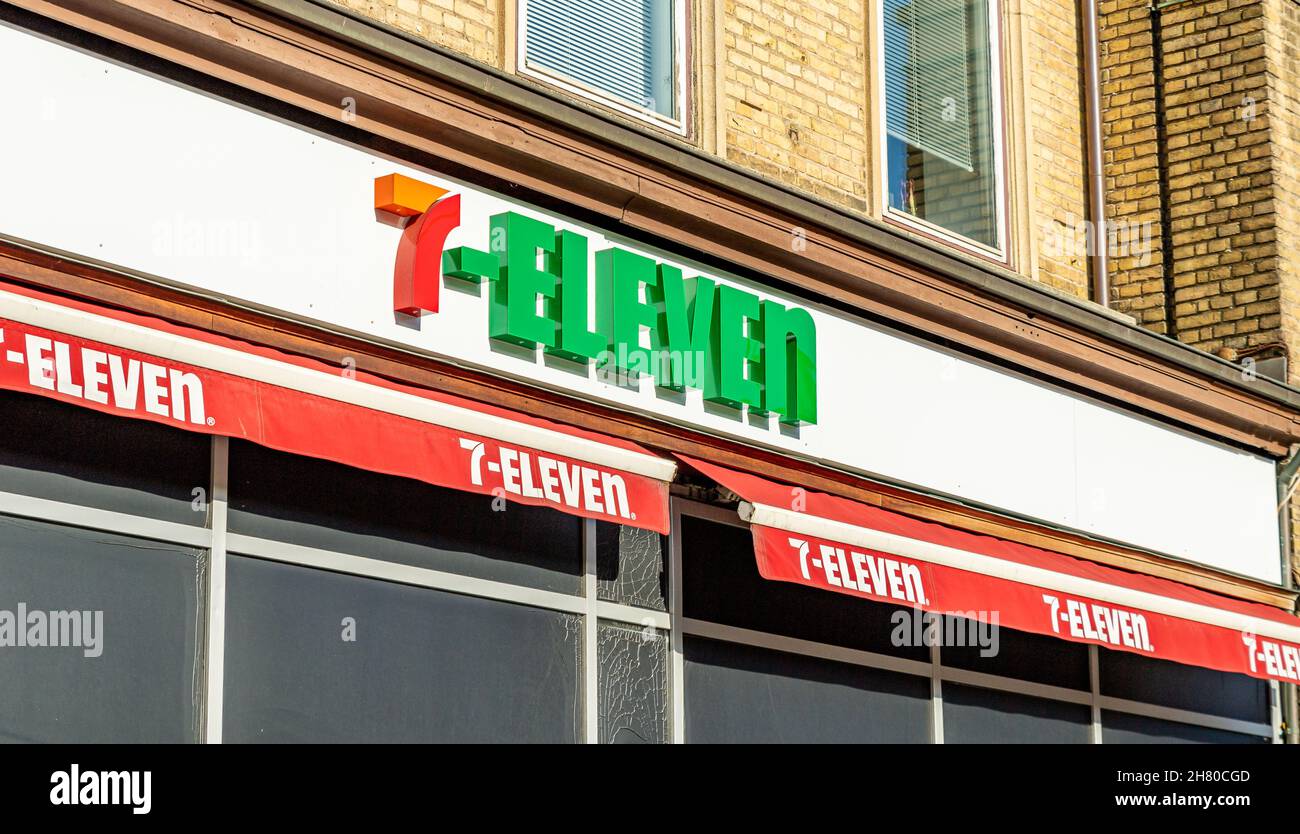 AARHUS, DENMARK - Oct 18, 2021: The signboard of the International ...