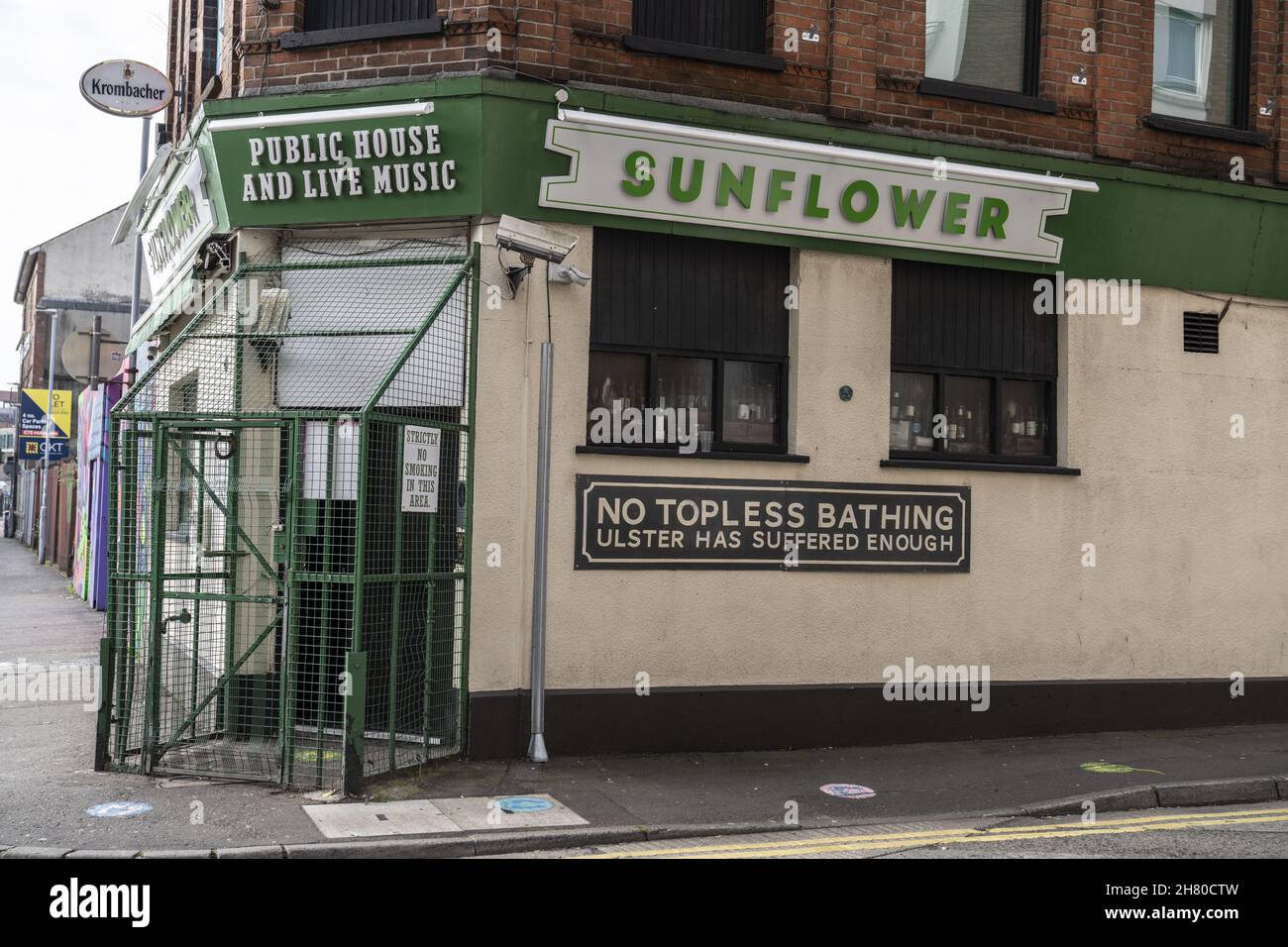 BELFAST, UNITED KINGDOM - Oct 16, 2021: A view of the Sunflower Public ...