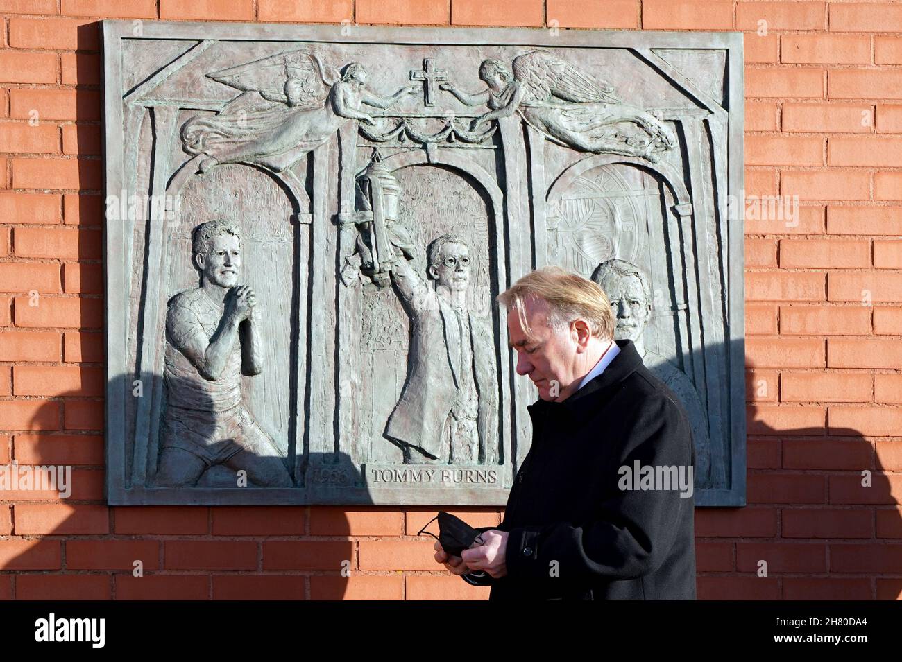 Alan Rough, ahead of the funeral service of former Celtic player Bertie ...
