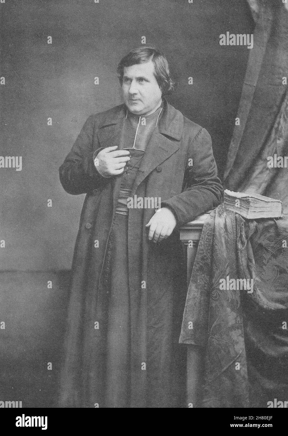 PORTRAITS. Portrait of a priest, c.1865 1935 old vintage print picture ...