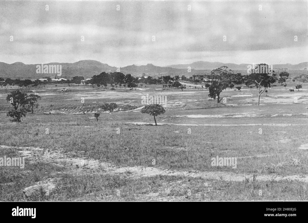 NIGERIA. A view of Jos 1936 old vintage print picture Stock Photo - Alamy