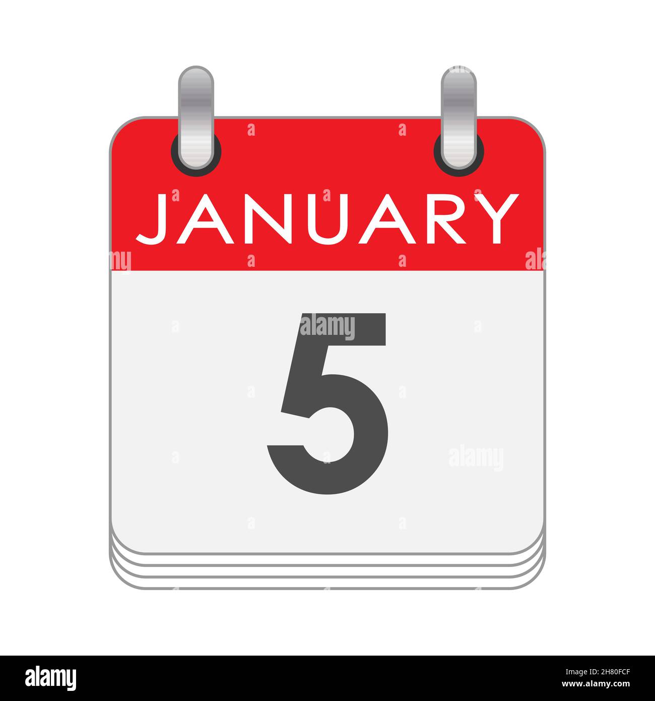 5 january calendar hi-res stock photography and images - Alamy