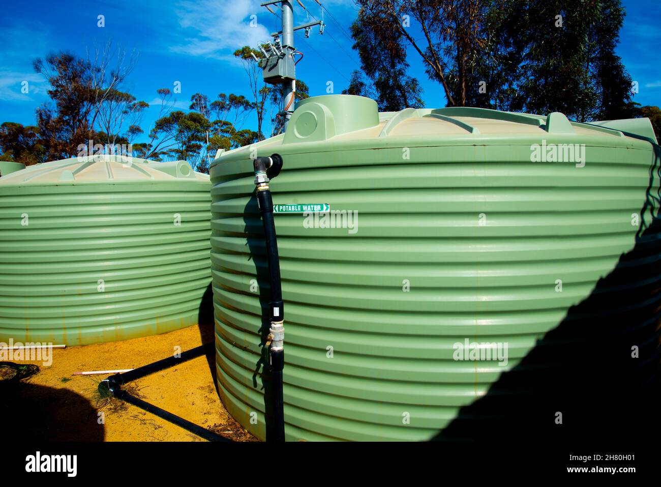 Heavy Duty Industrial Water Tanks Stock Photo - Alamy