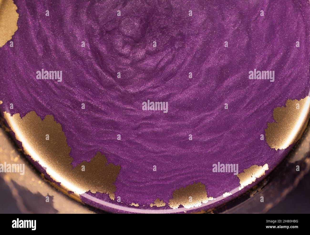 Purple and gold abstract art painting hi-res stock photography and ...