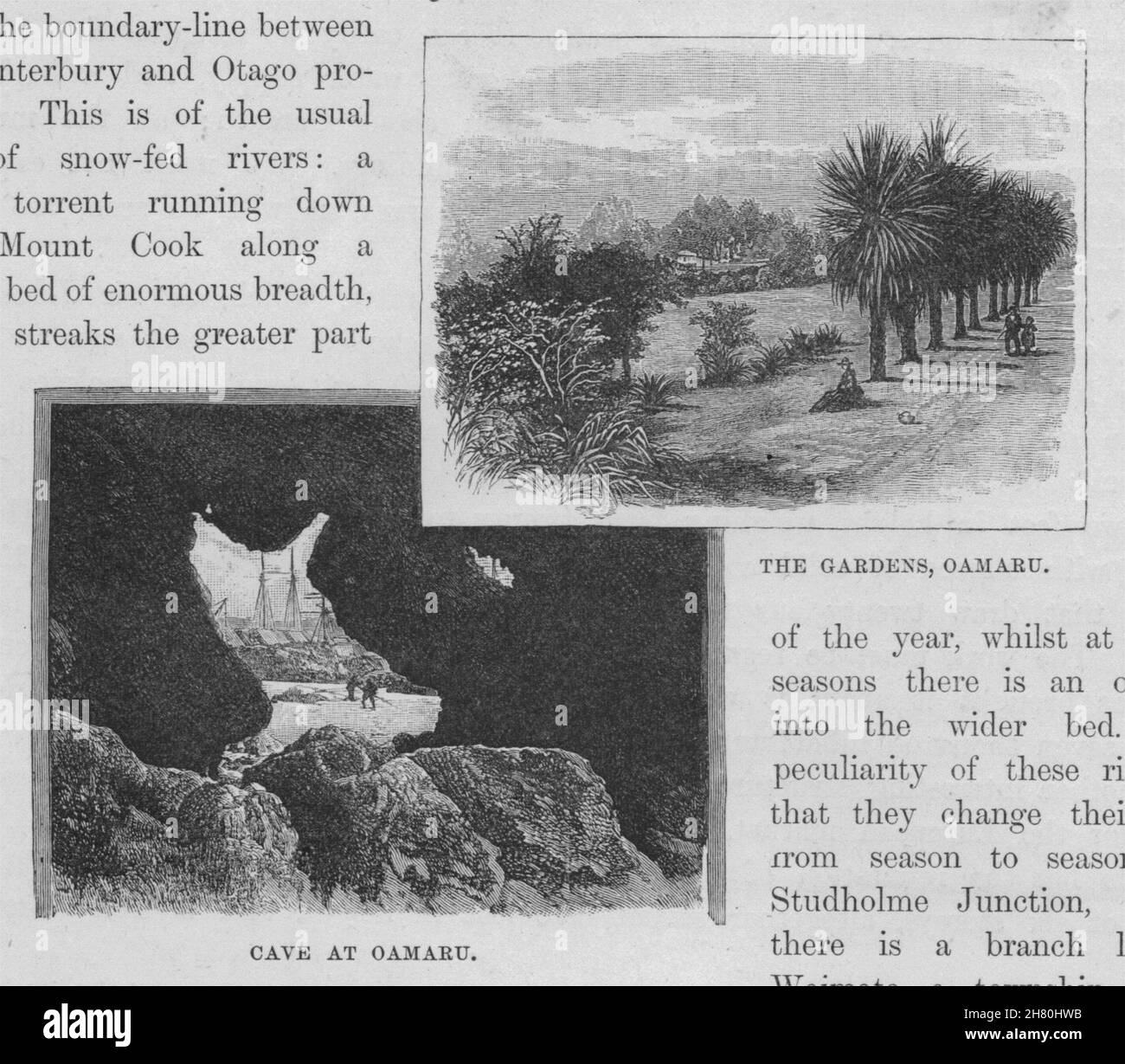 Oamaru gardens oamaru gardens Black and White Stock Photos & Images - Alamy