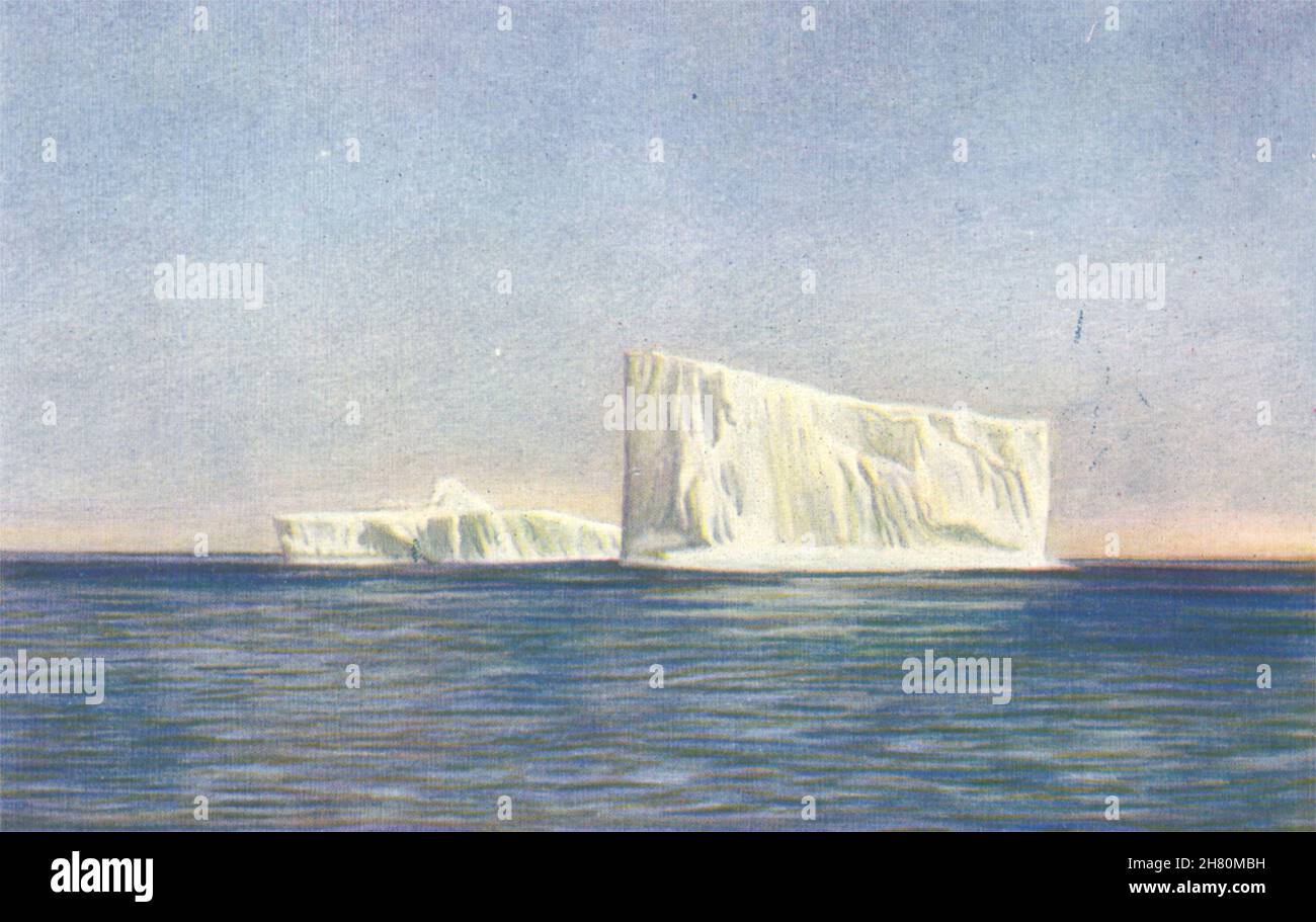 POLAR REGIONS. Iceberg 1936 old vintage print picture Stock Photo - Alamy
