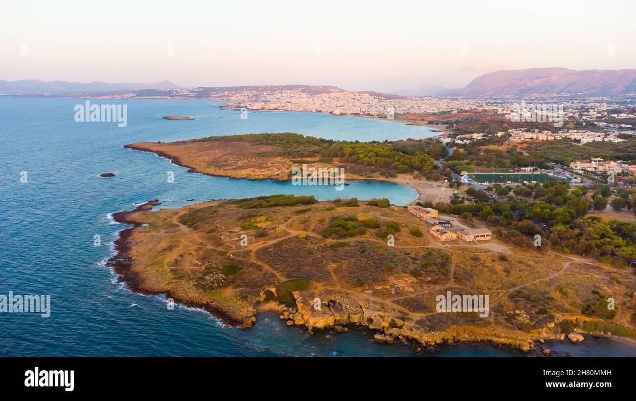 Amazing aerial view of island on Crete, Greece Stock Photo - Alamy