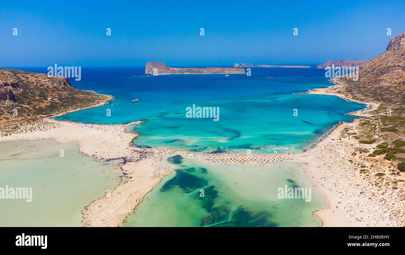 beautiful beaches of Greece - Crete Balos bay Stock Photo - Alamy