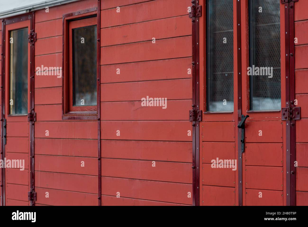 plank wall of an vintage postal boxcar Stock Photo - Alamy
