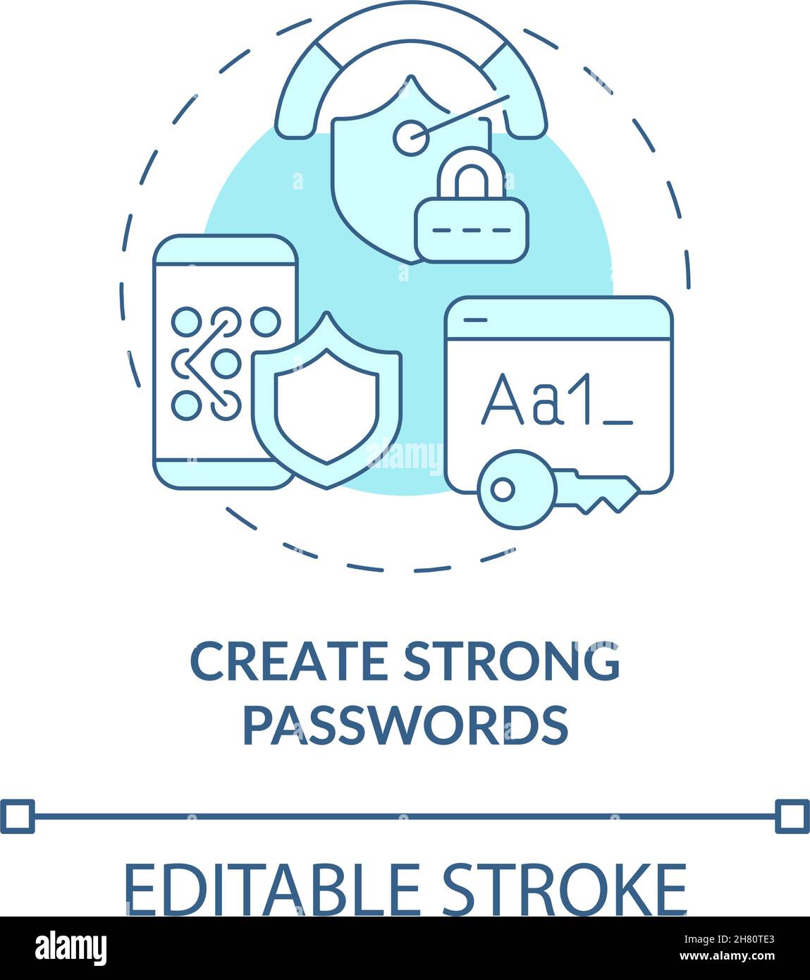 Complex password Stock Vector Images - Alamy
