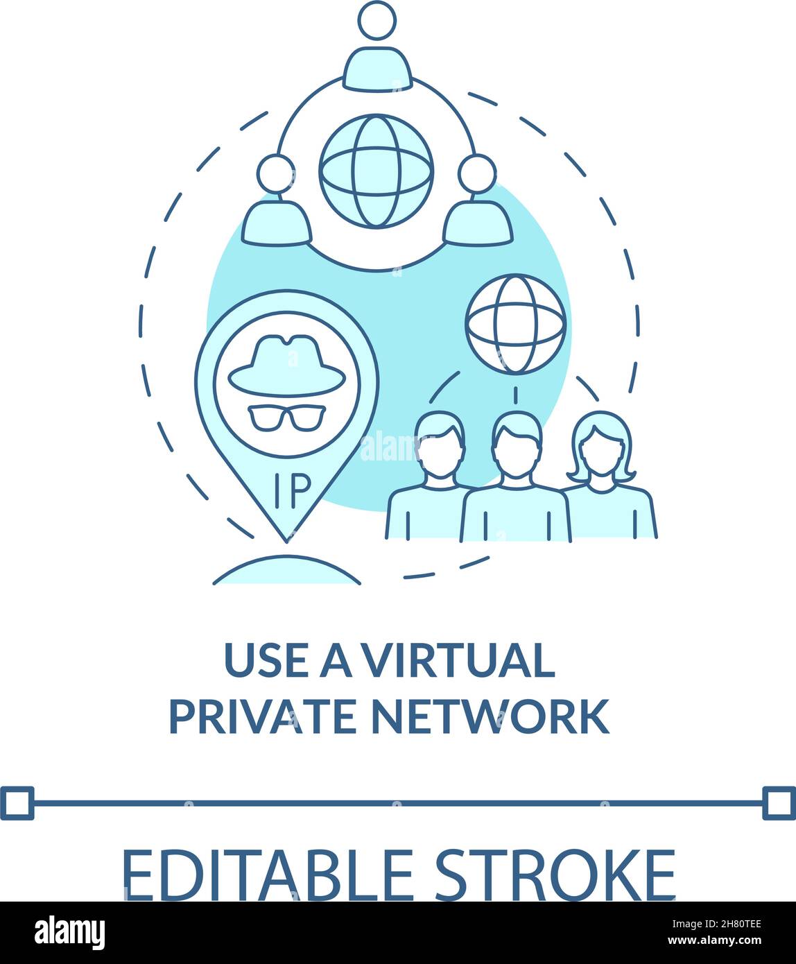 Vpn circle logo hi-res stock photography and images - Alamy