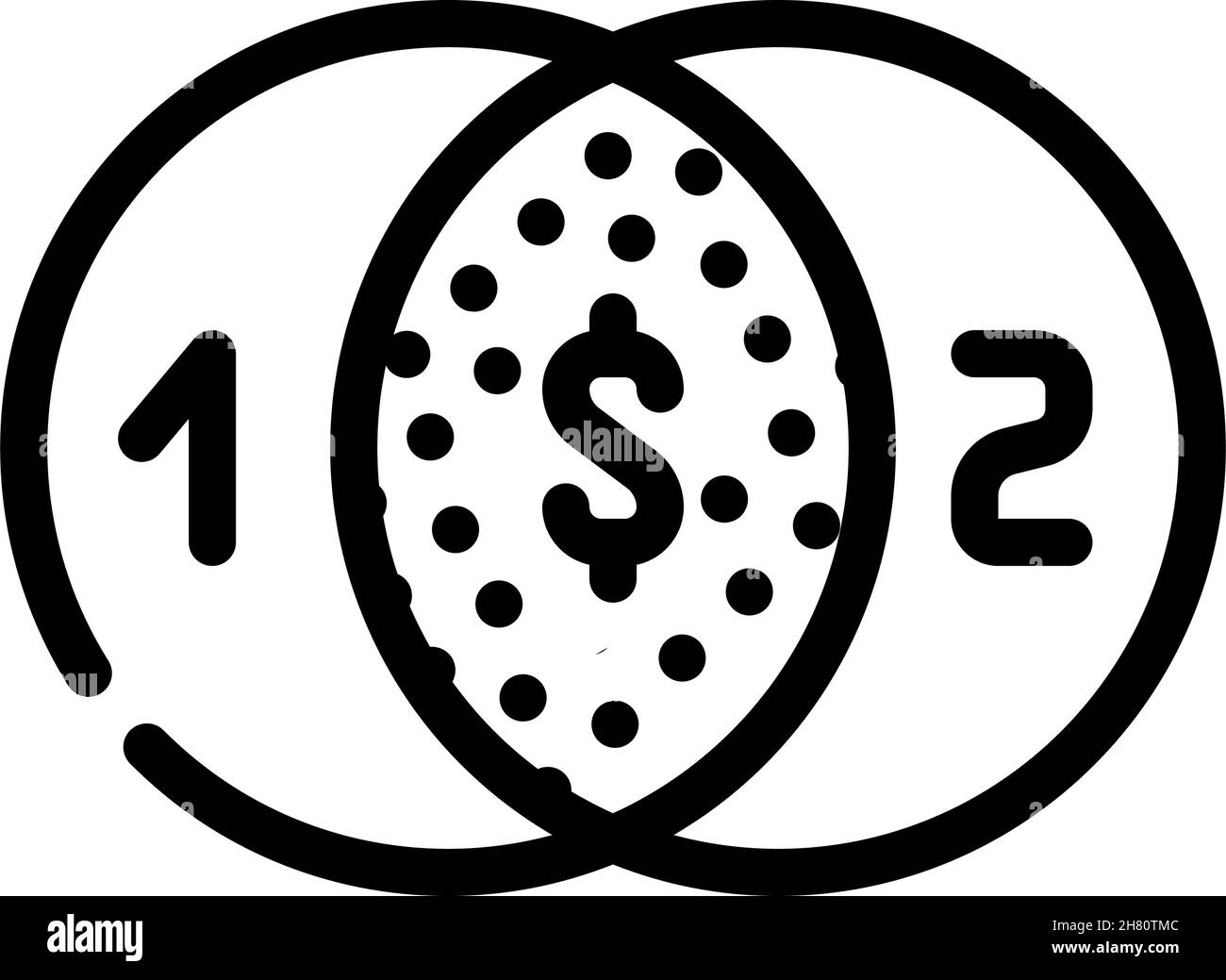 cross-sectional analysis line icon vector illustration Stock Vector ...