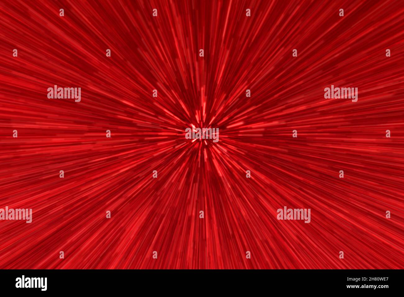Blurred red zoom perspective background. Abstract soft explosion effect ...