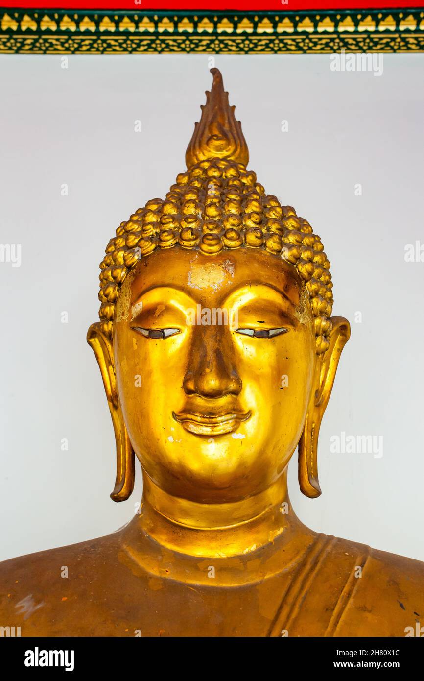 Buddha Face Thai Face Of Lord Buddha, Native Thai Style Wood Carving