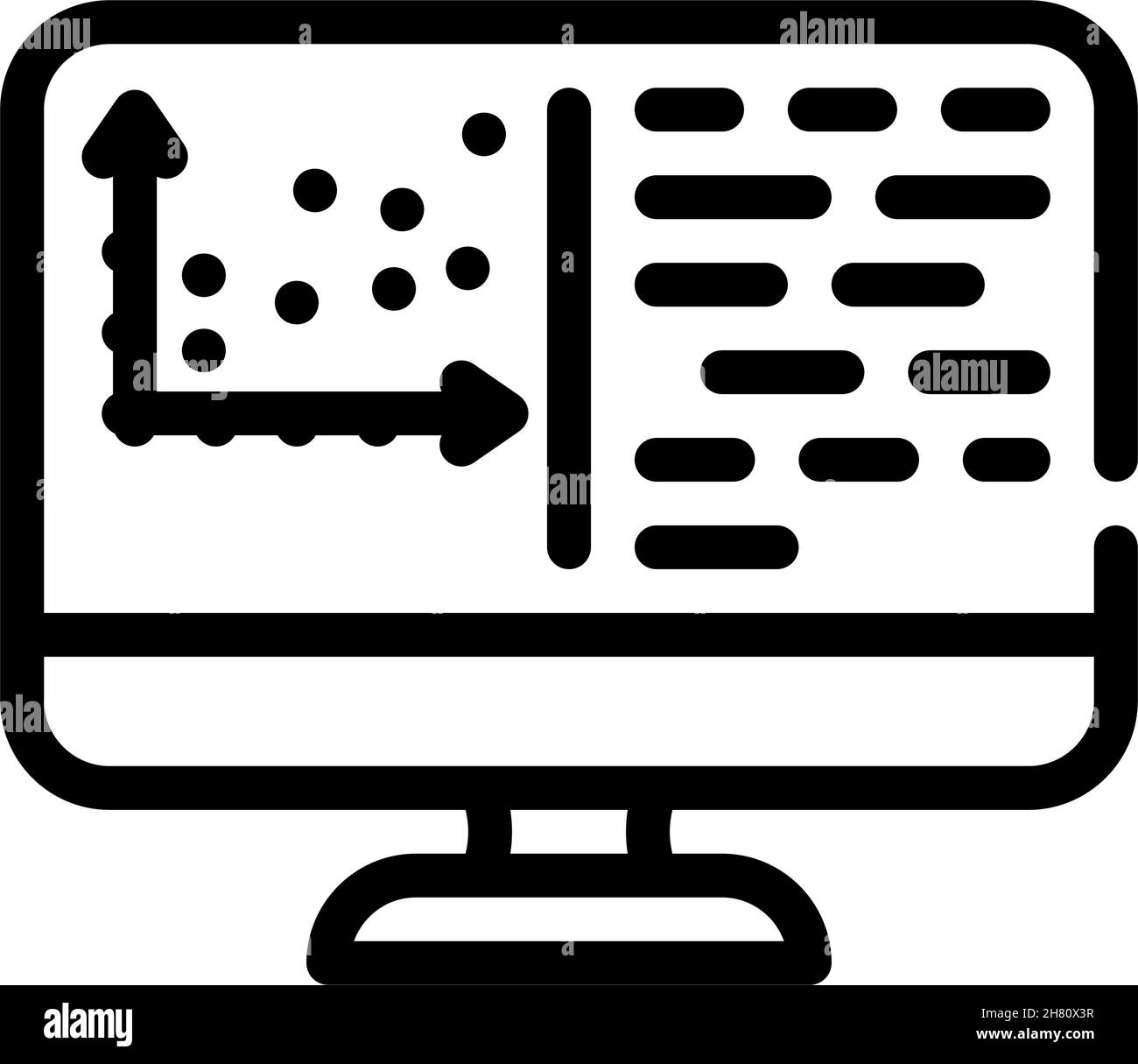 programming data science line icon vector illustration Stock Vector ... programming data science line icon vector illustration Stock Vector ...