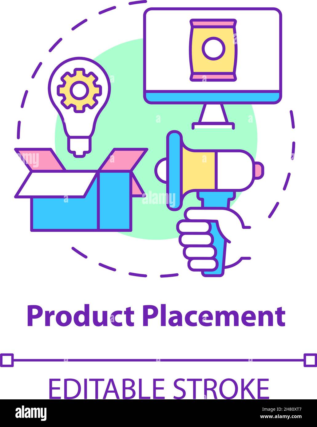 Product placement concept icon Stock Vector Image & Art - Alamy