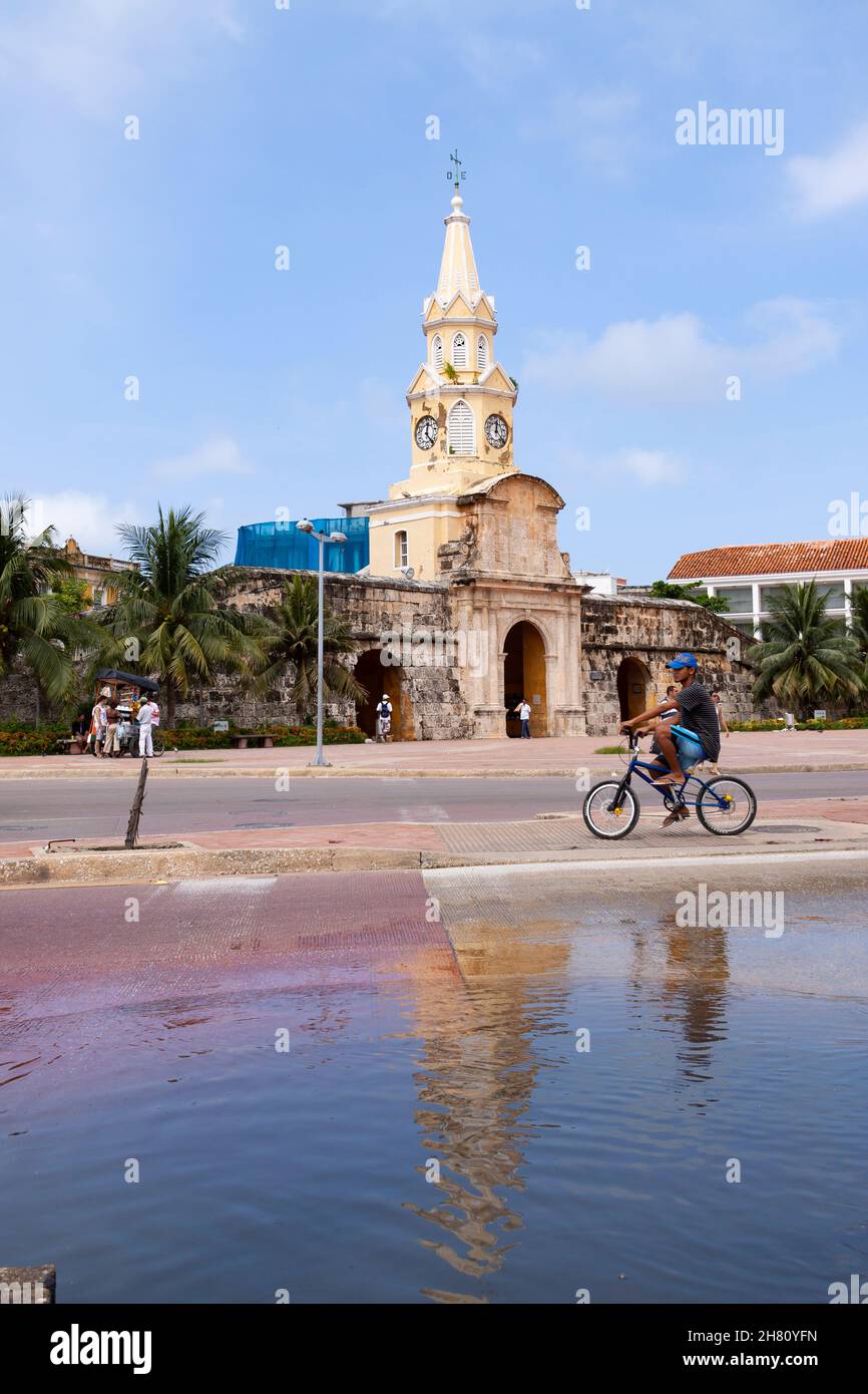 Cartagena de Indias, Colombia - Nov 21, 2010: The Clock Tower Monument ...