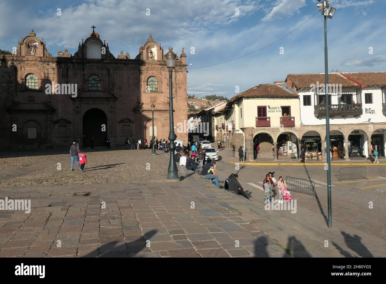 Cathedral in the main square Cuzco Peru centre of town Church steps ...