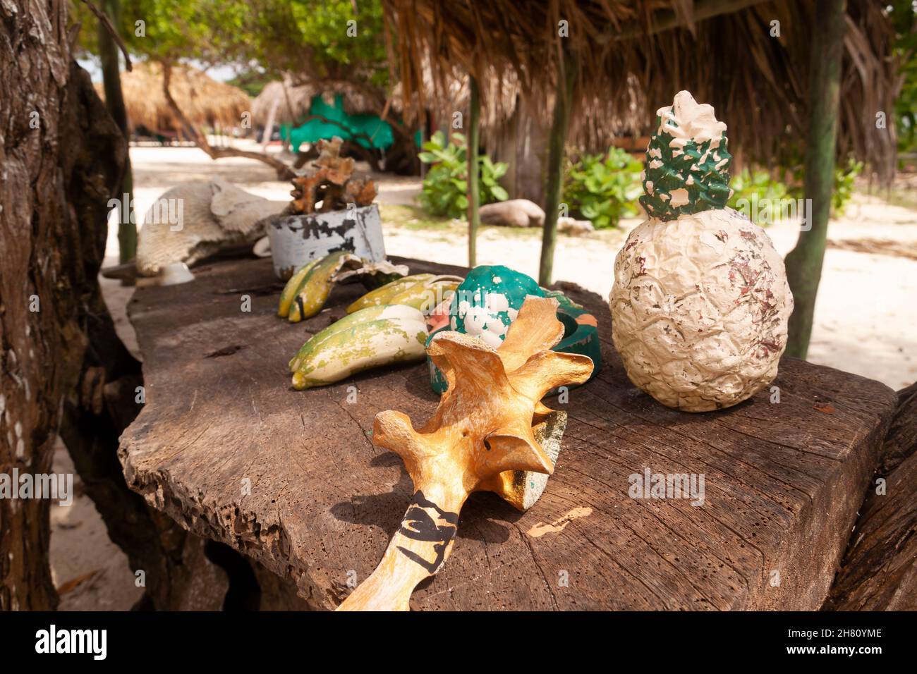 Cartagena de Indias, Colombia - Nov 22, 2010: Various painted ...