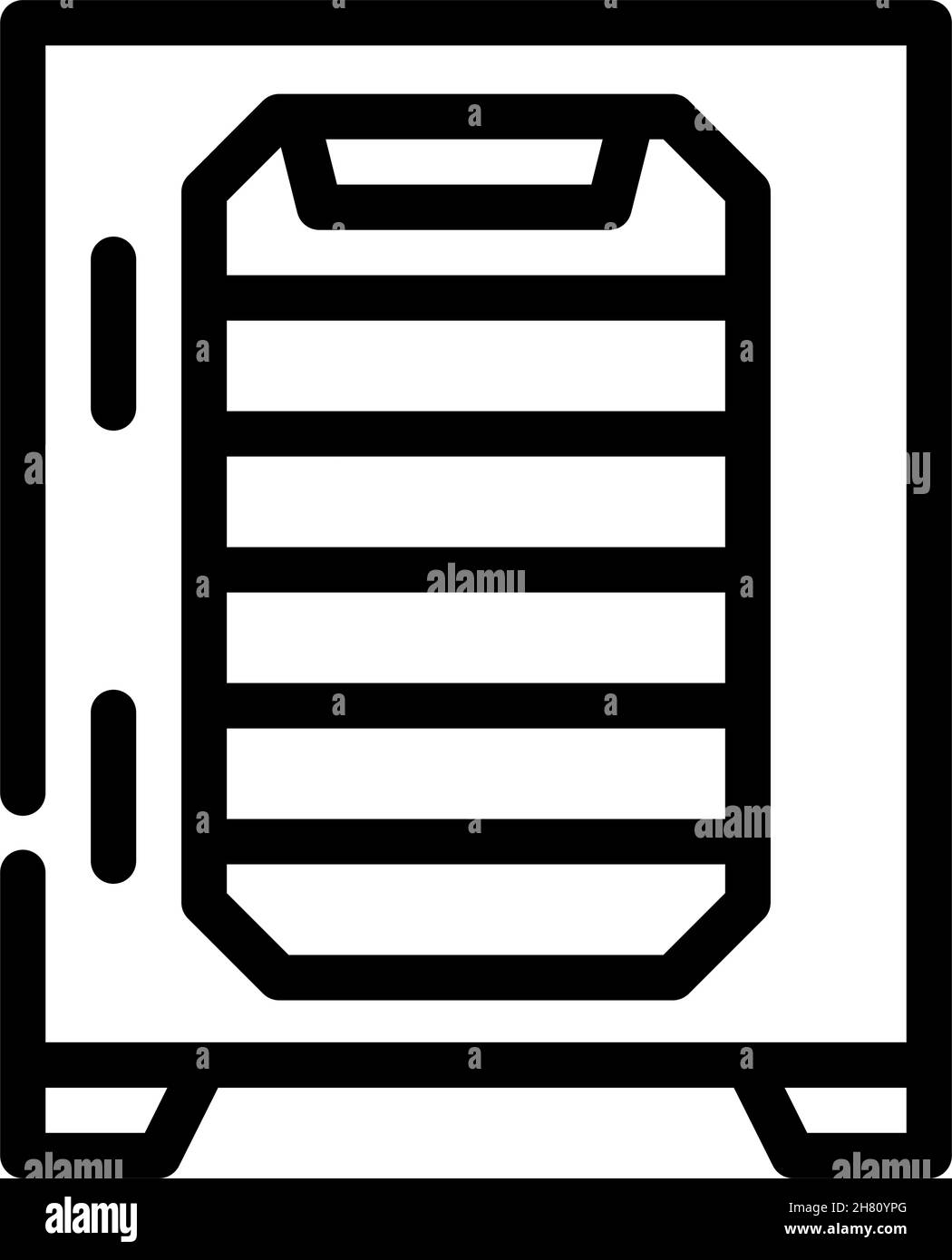 dehydrator laboratory equipment line icon vector illustration Stock ...