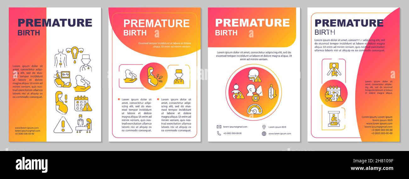 Preterm birth brochure template Stock Vector Image & Art - Alamy