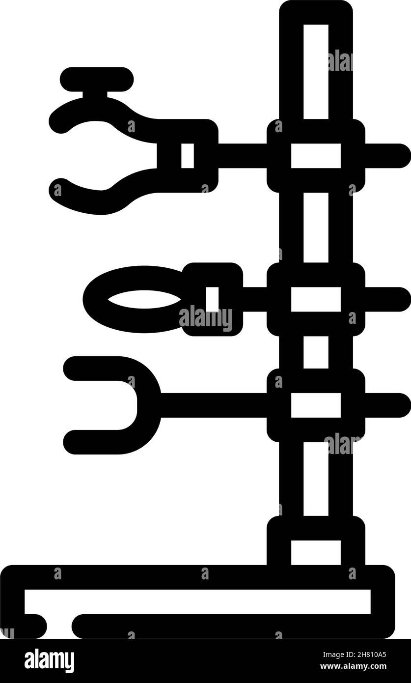 holder laboratory tool line icon vector illustration Stock Vector Image ...