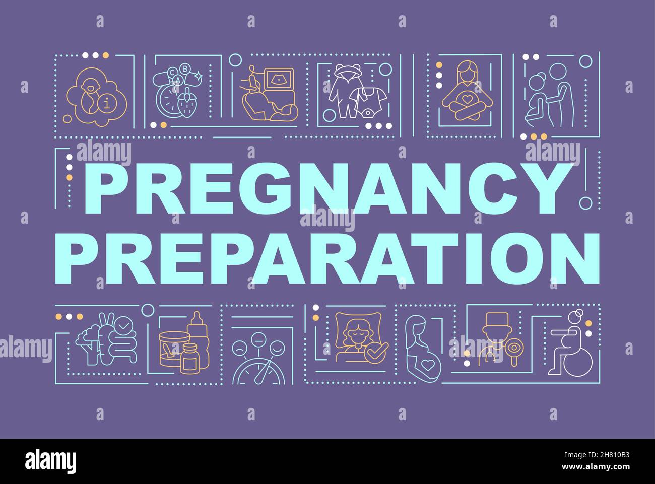 Modern banner pregnancy motherhood Stock Vector Images - Alamy