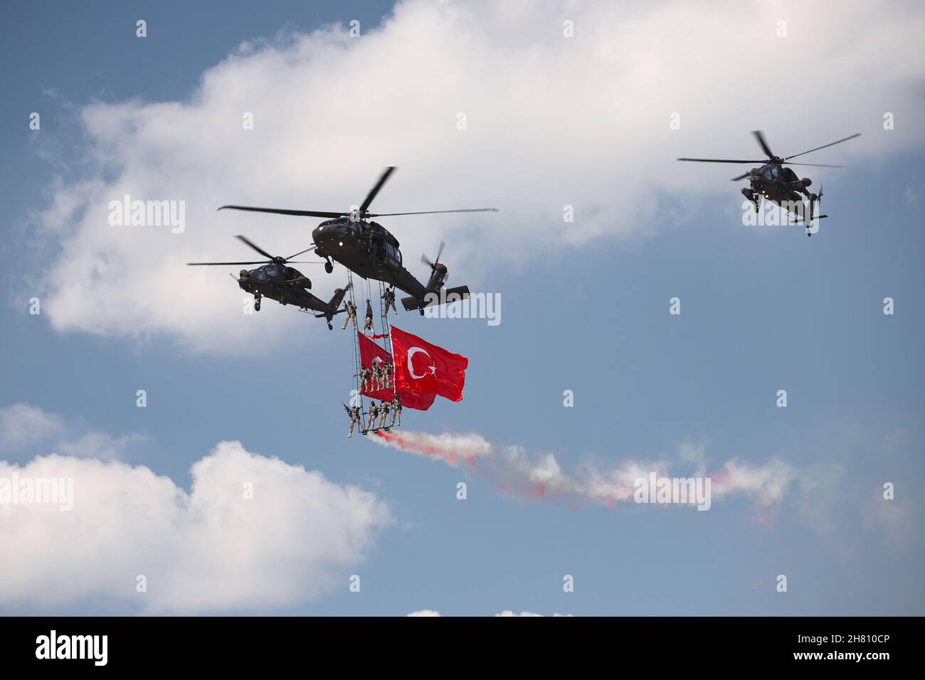 ANKARA, TURKEY - JUNE 26, 2021: Turkish Police Force Helicopters ...