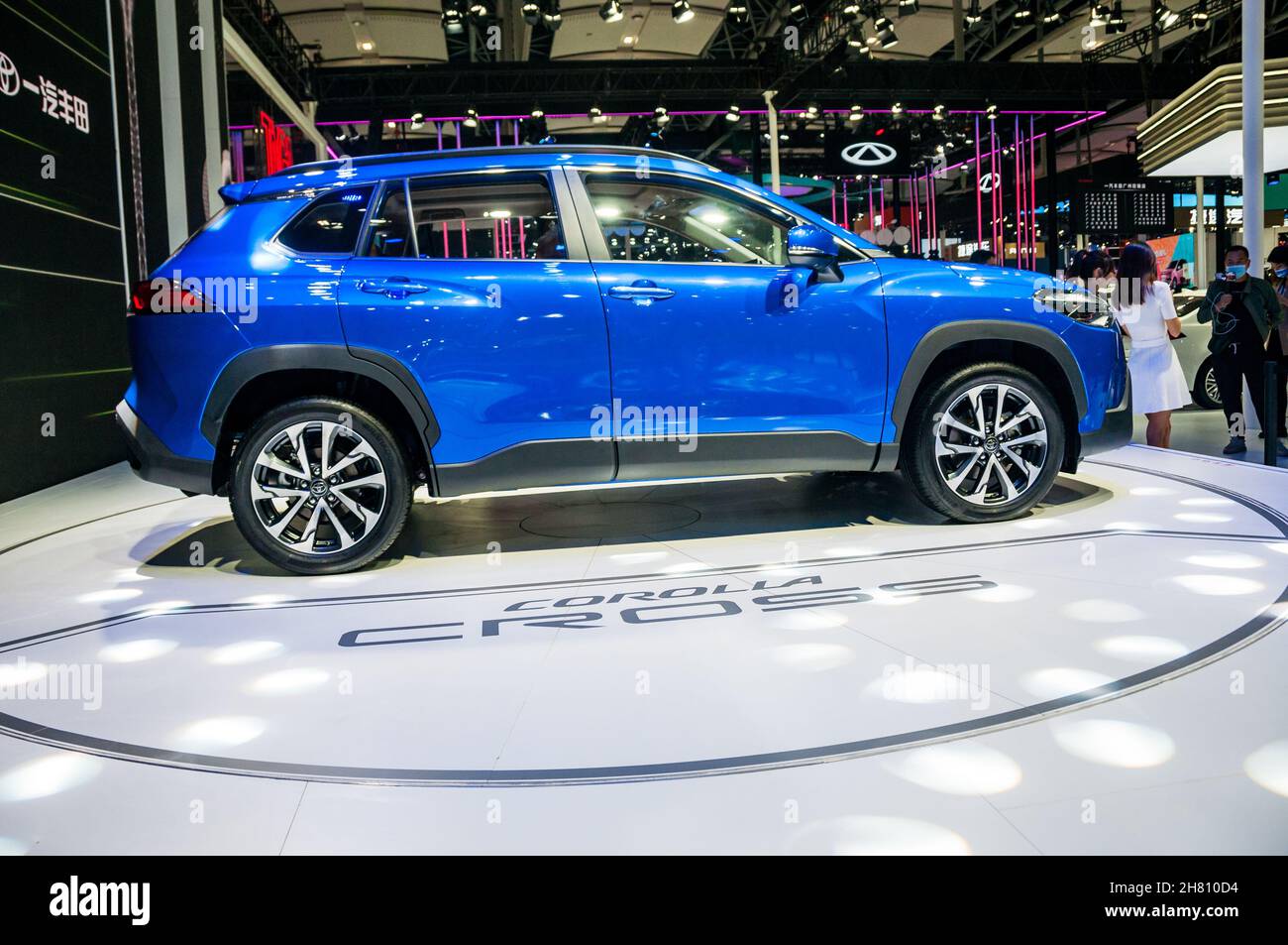 Toyota Corolla Cross on display at the 2021 Guangzhou Auto Show ...