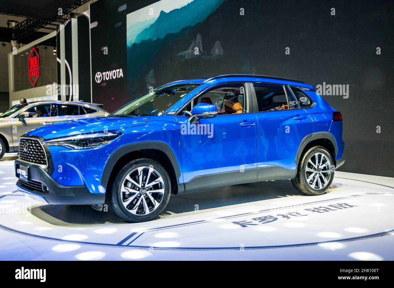 Toyota Corolla Cross on display at the 2021 Guangzhou Auto Show ...