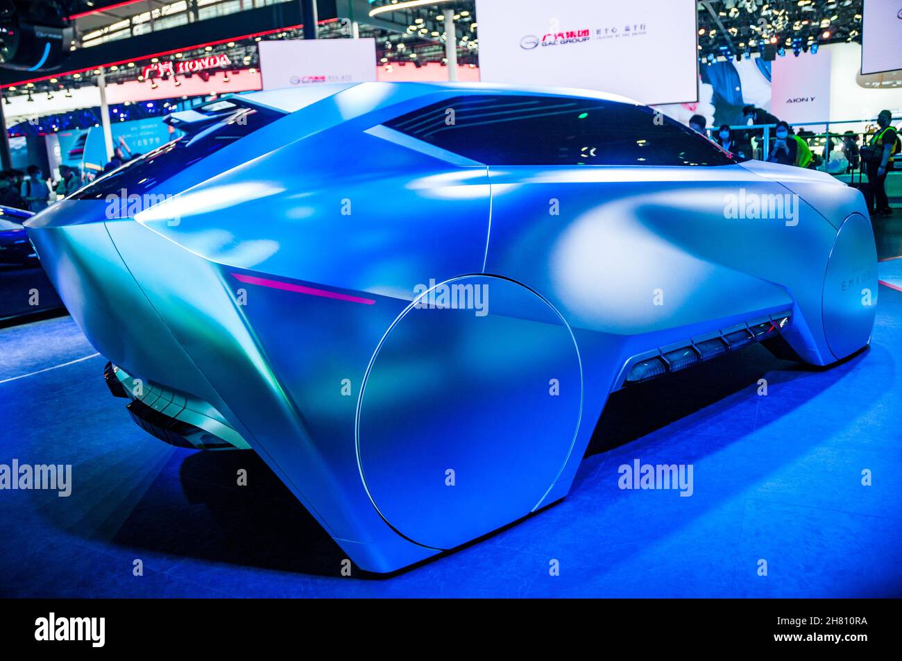 GAC Vision Emkoo concept on display at the 2021 Guangzhou Auto Show ...