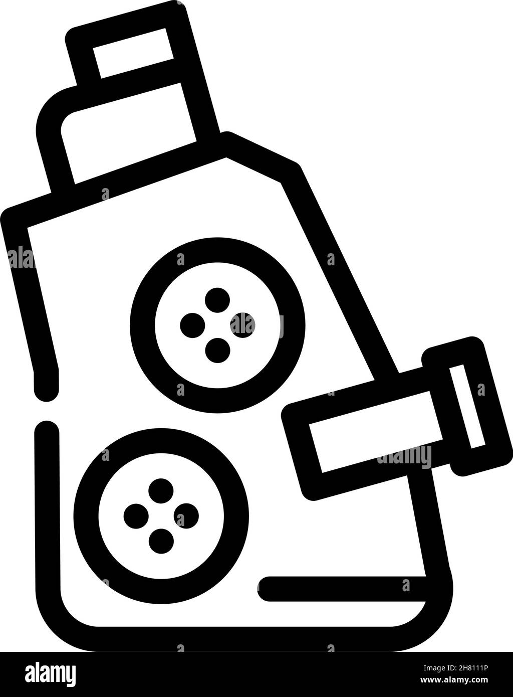 refractometer lab equipment line icon vector illustration Stock Vector ...