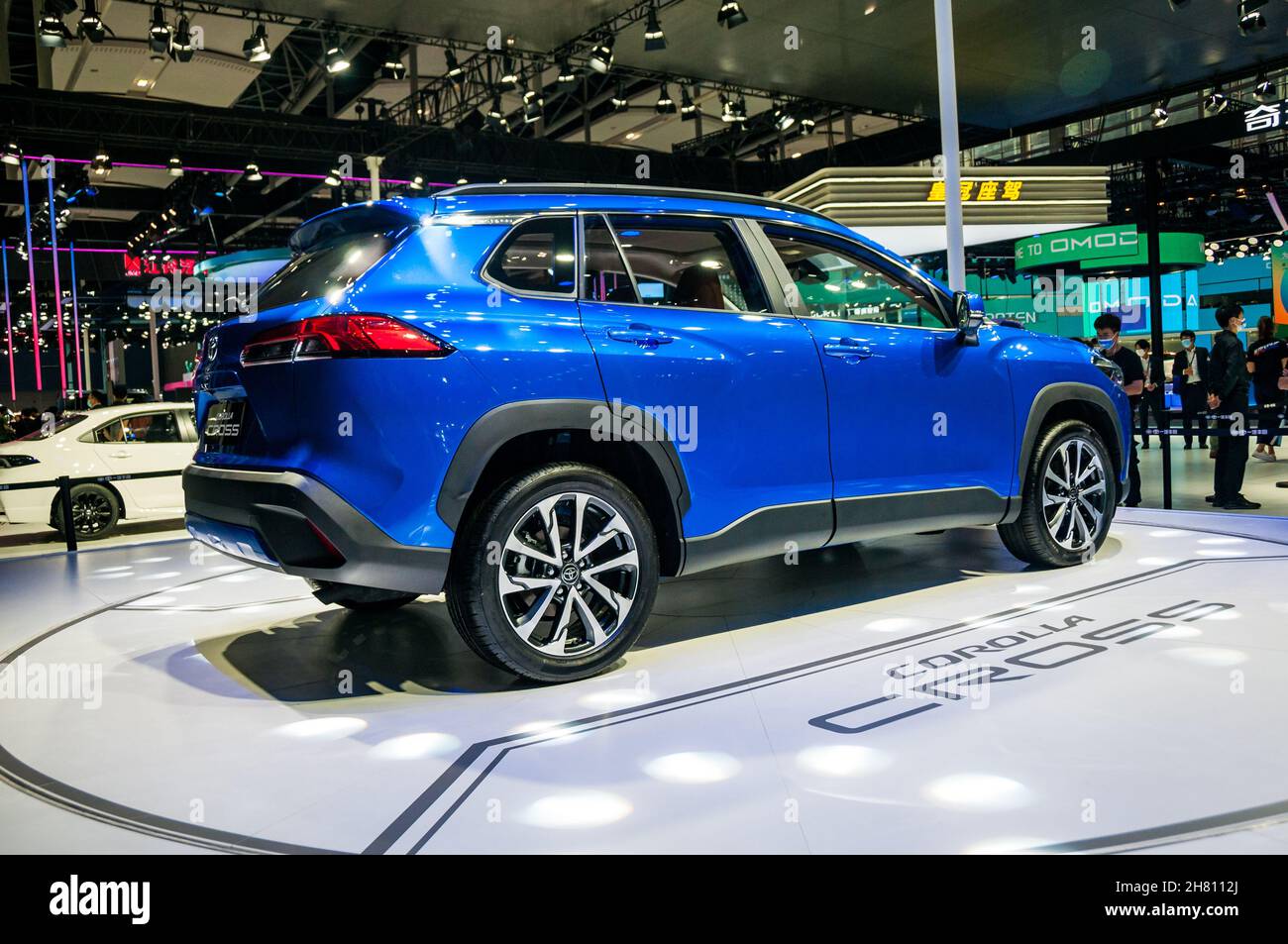 Toyota Corolla Cross on display at the 2021 Guangzhou Auto Show ...