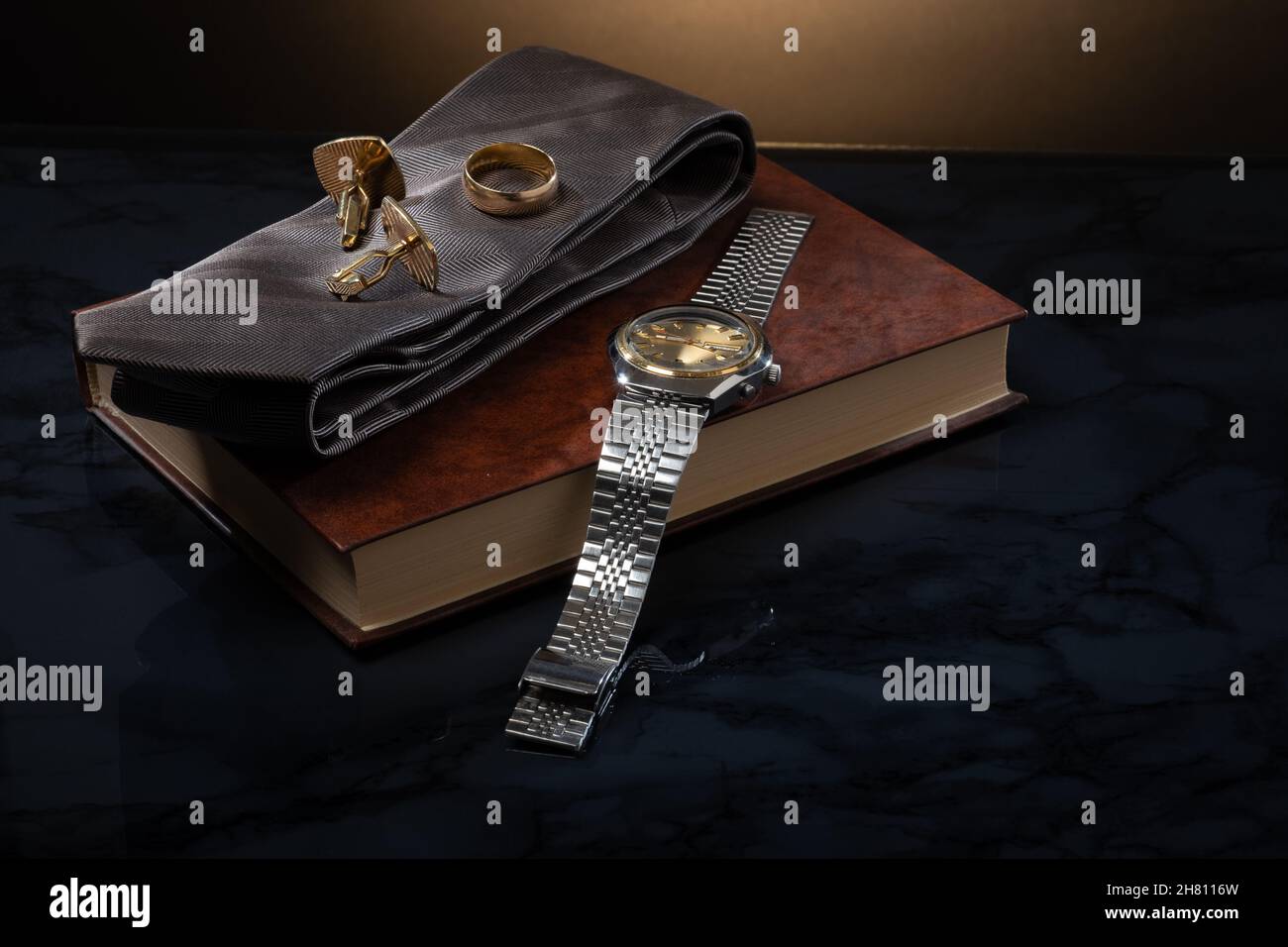 Helsinki / Finland - NOVEMBER 26, 2021: Closeup of a vintage watch and ...