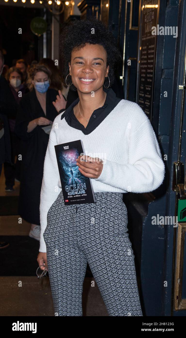 London, UK. Leah Harvey at the West End premiere of National Theatre's ...