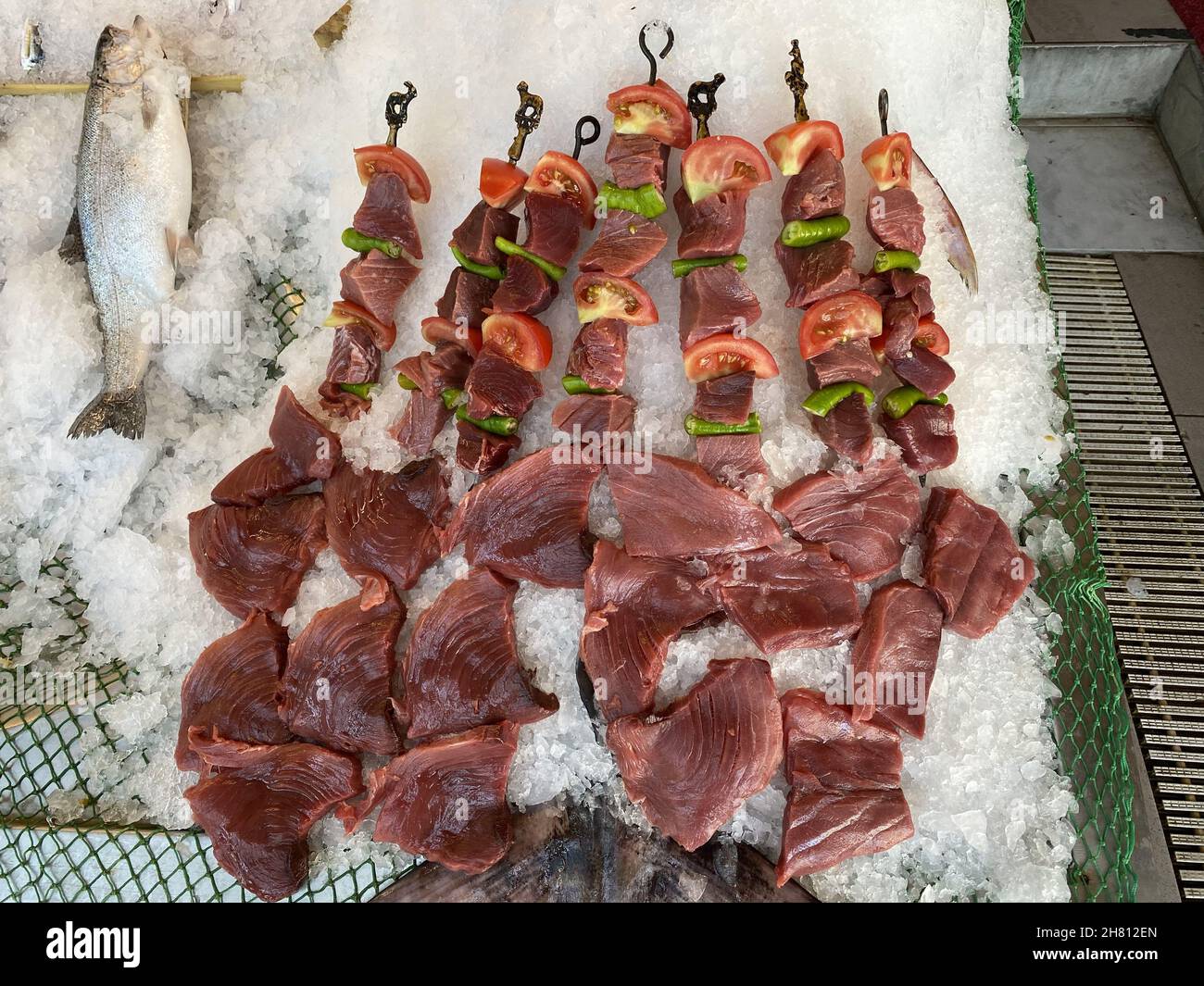 Barbecue meat fish hi-res stock photography and images - Alamy