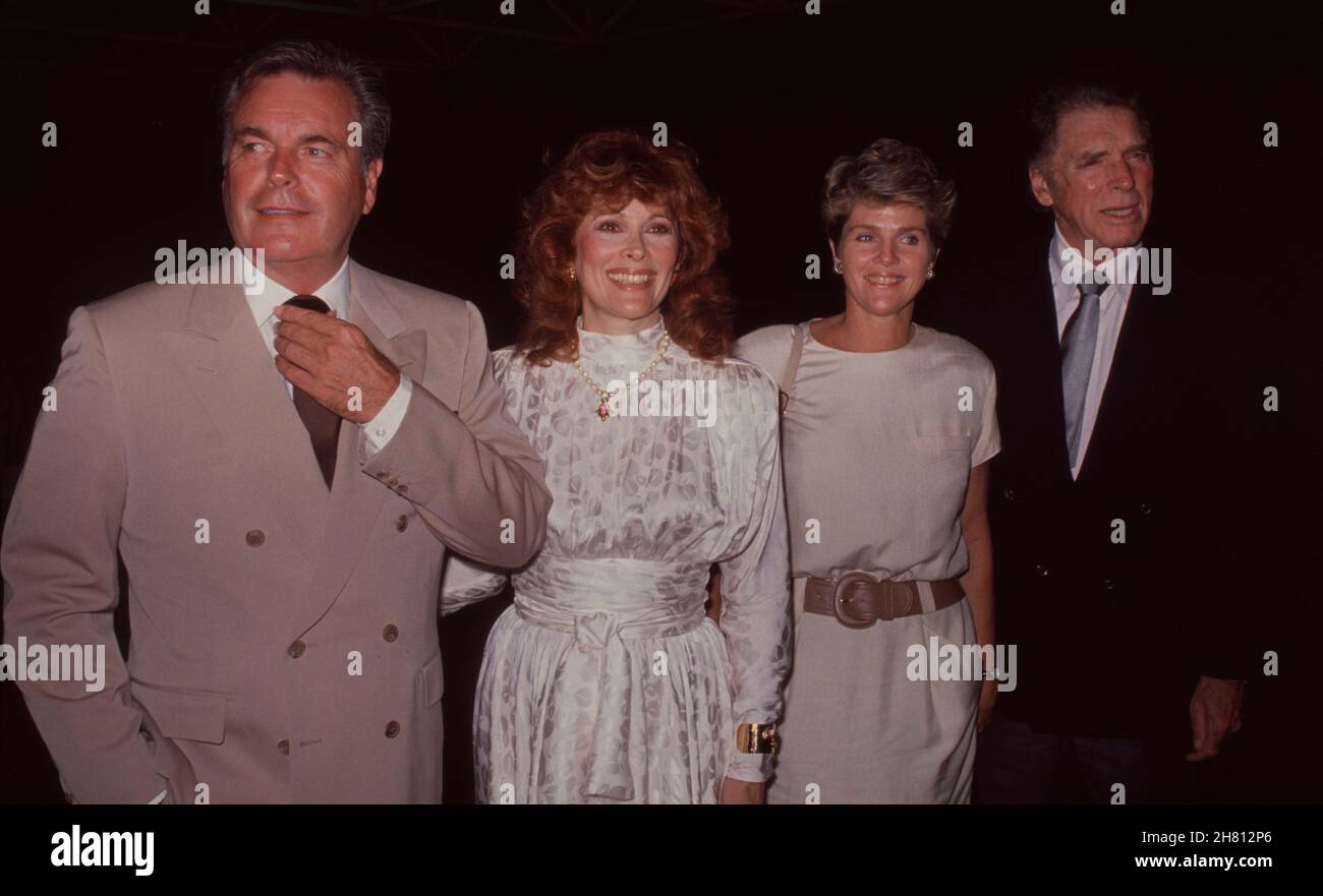 Los Angeles.CA.USA. LIBRARY. Robert Wagner with Jill St. John, Burt ...