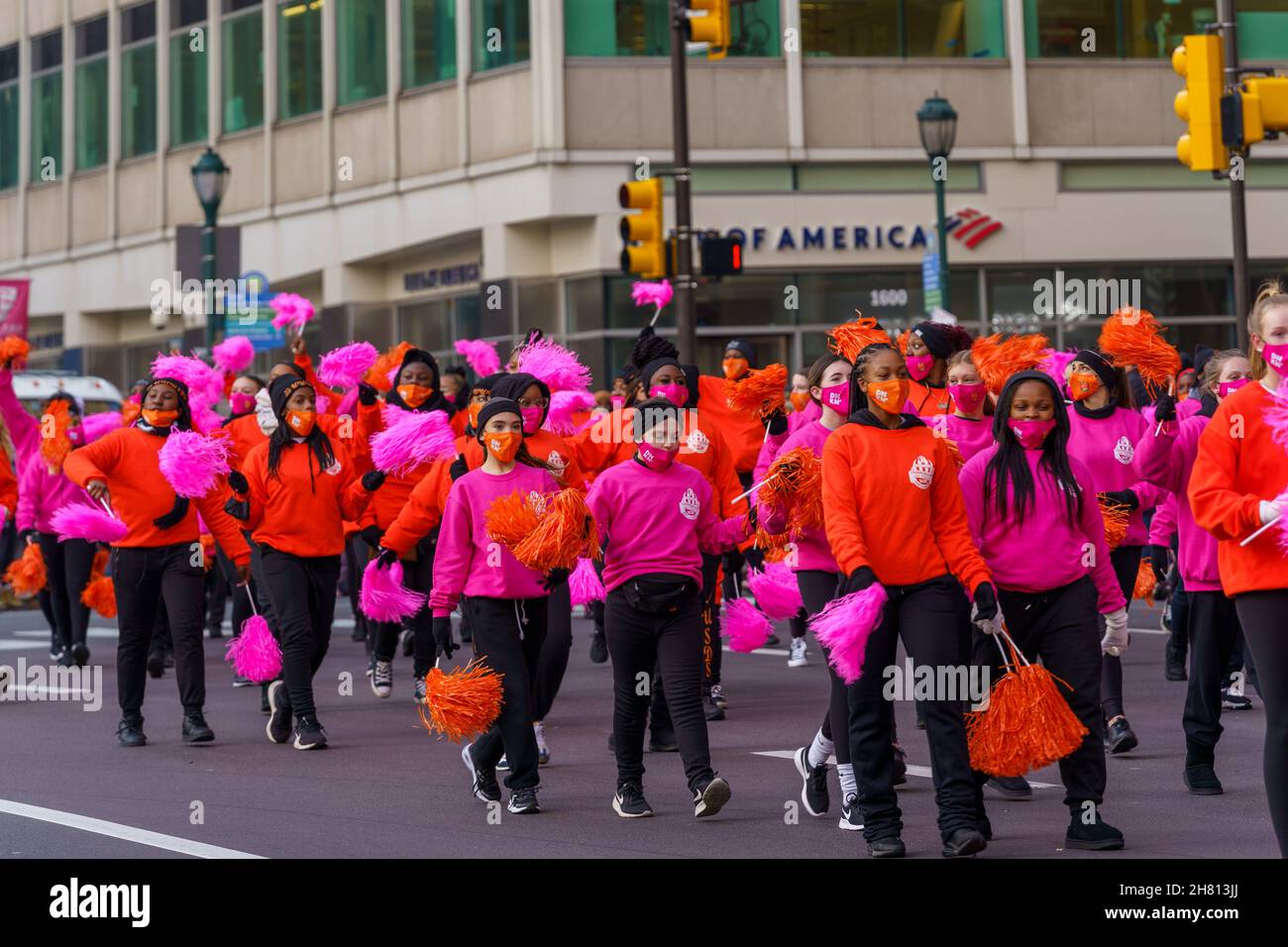 Philadelphia, PA, USA - November 25, 2021: Colorful holiday ...