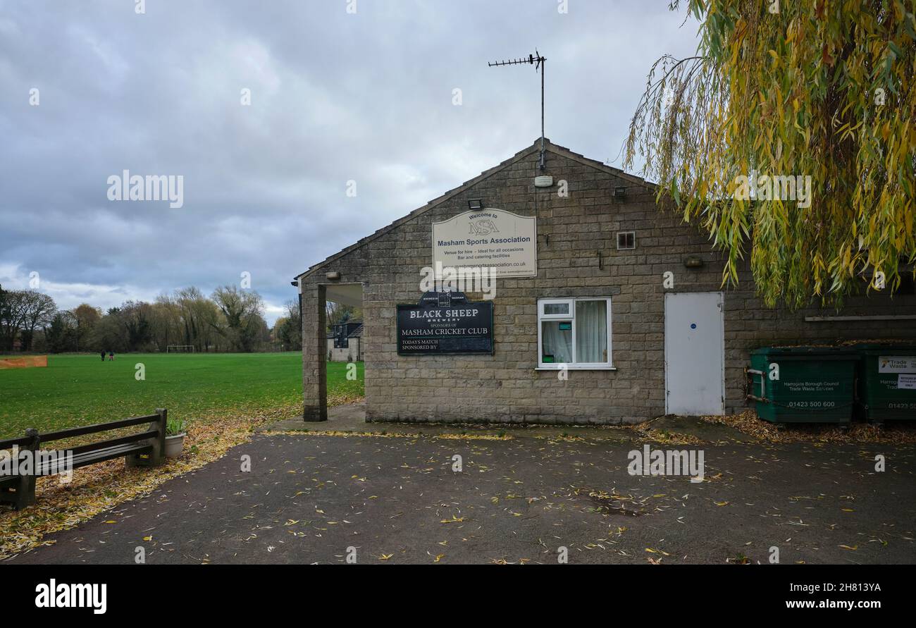 Club house of the Masham Sports Association Stock Photo - Alamy
