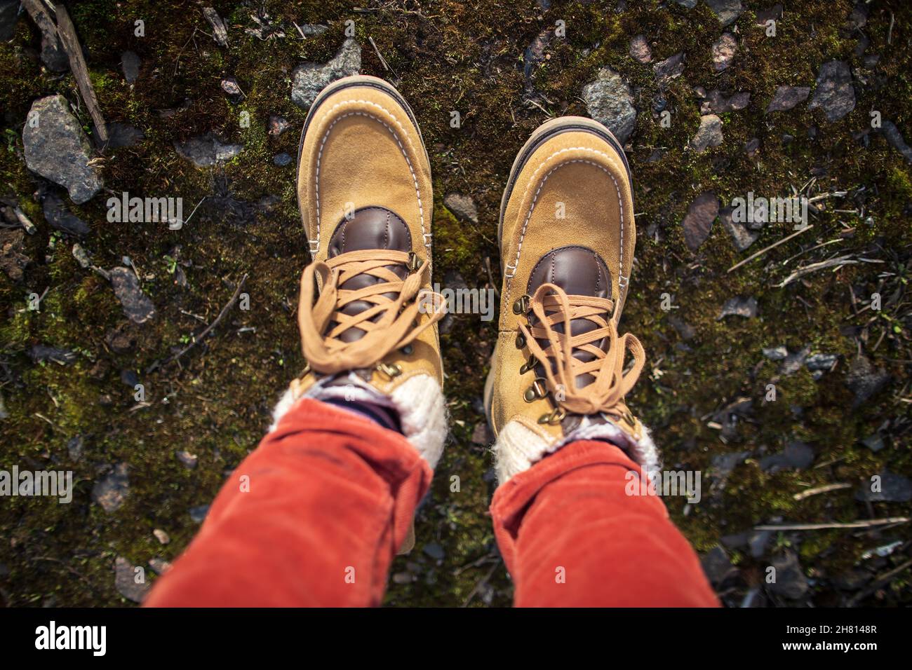 Suede boots hi-res stock photography and images - Alamy