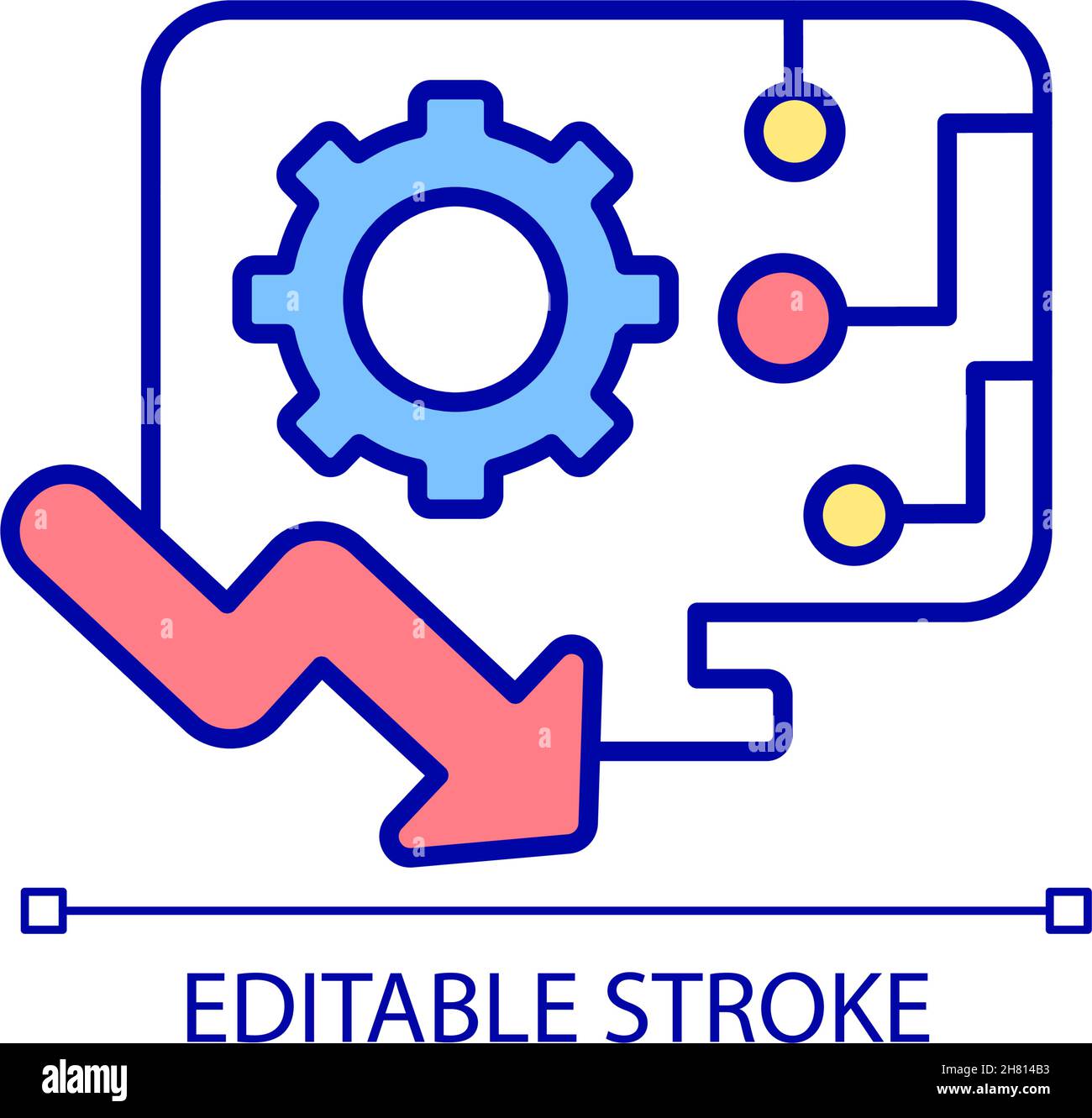 Cartoon slow computer Stock Vector Images - Alamy