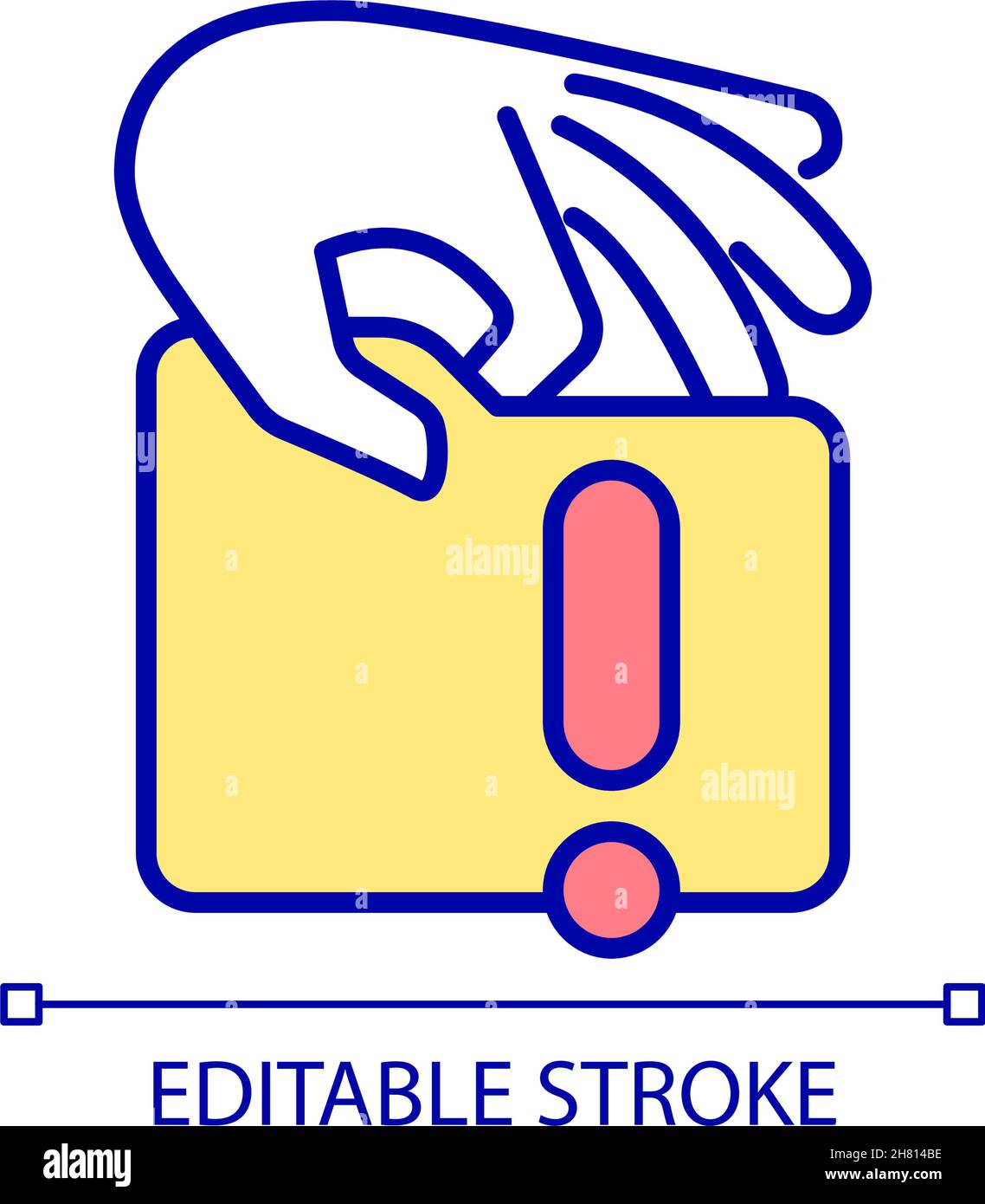 Digital piracy awareness RGB color icon Stock Vector Image & Art - Alamy