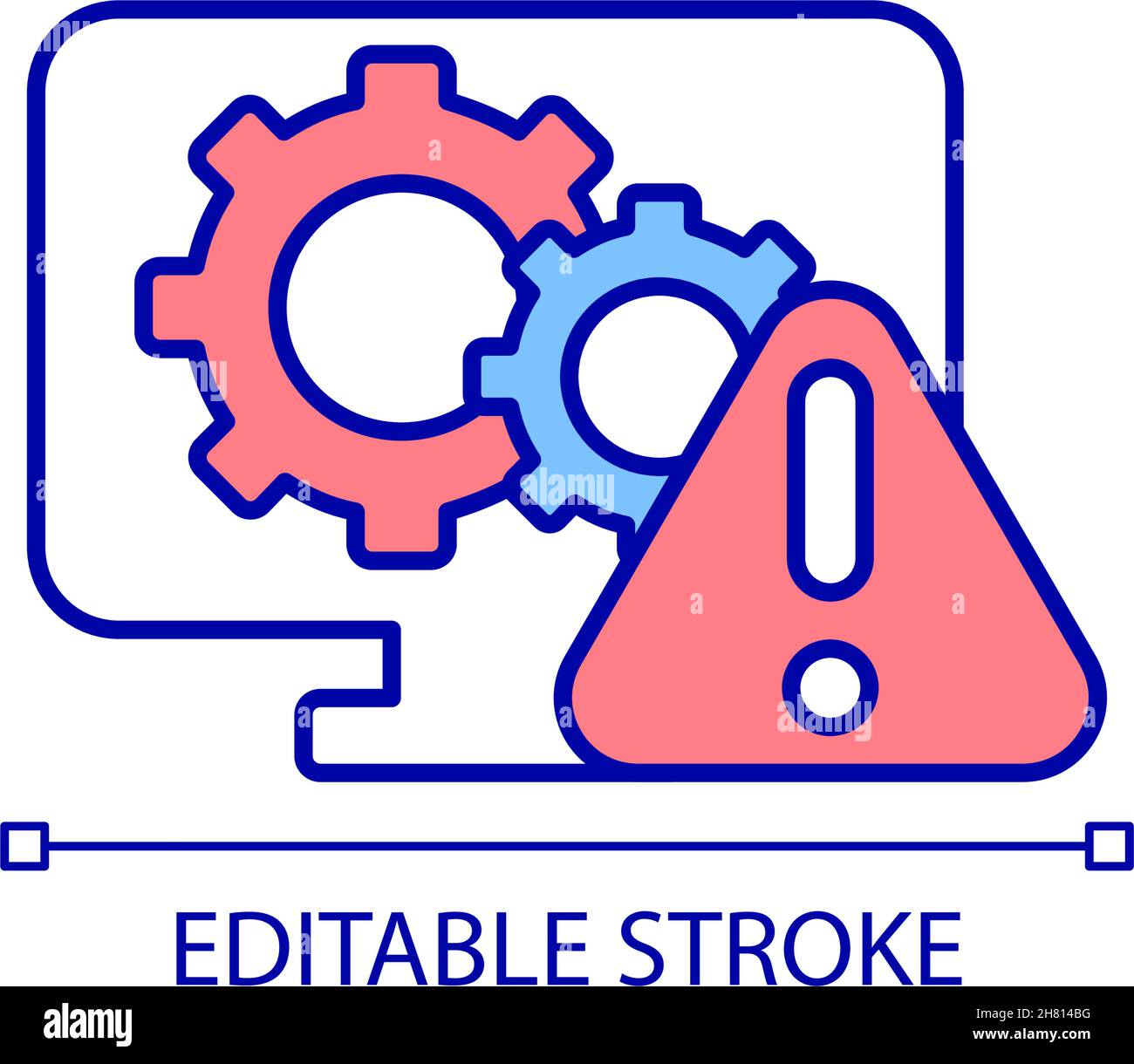 Detecting Computer Hardware Errors Rgb Color Icon Stock Vector Image 4250