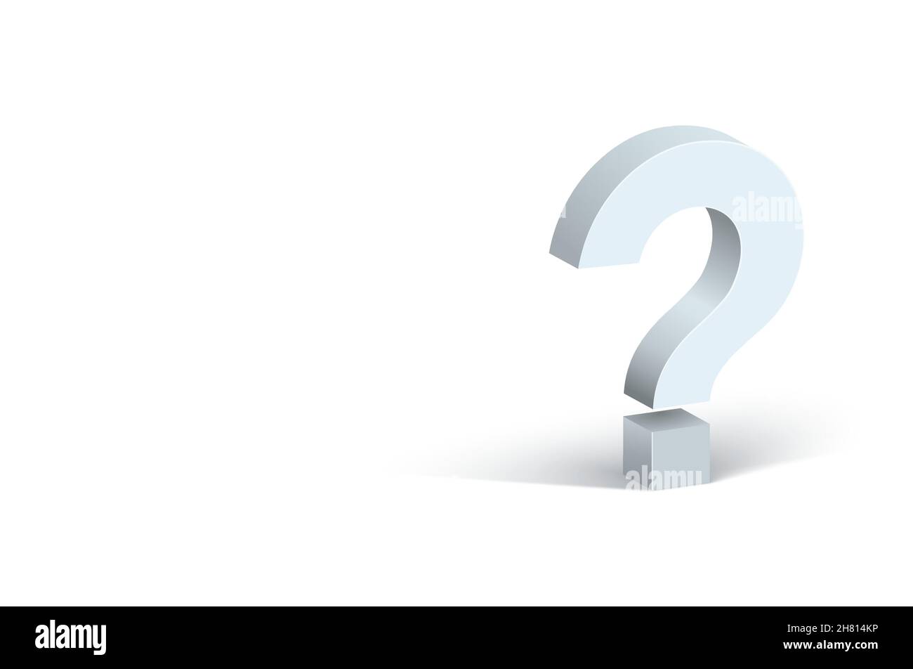 3d question mark white isolated answer digital metal vector 3d question ...