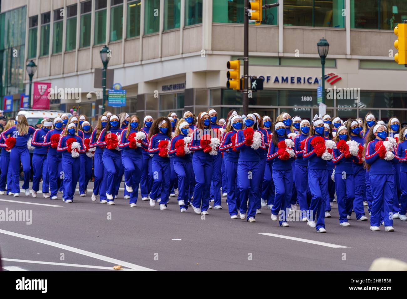 Philadelphia, PA, USA - November 25, 2021: Colorful holiday ...