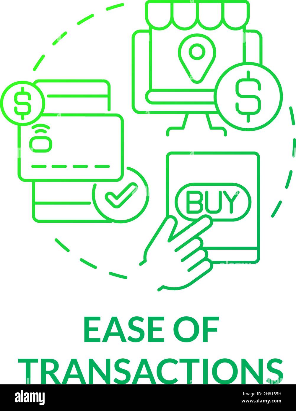 Ease of payment Stock Vector Images - Alamy